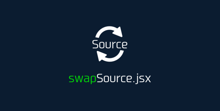 選択した2つのレイヤーソースを入れ替えるスクリプト「swapSource.jsx」 | SHADECO