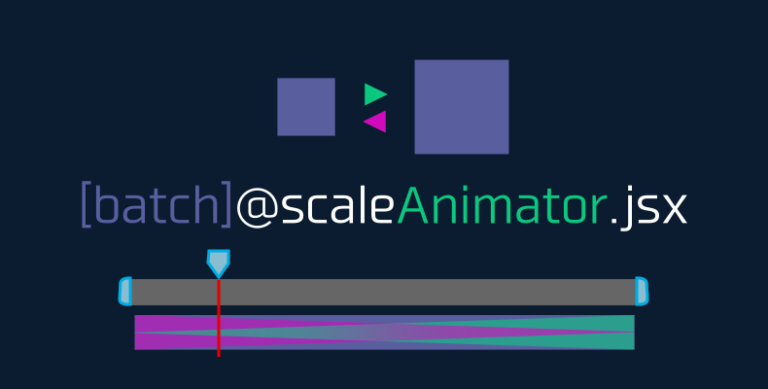自動スケール適用後に拡大率を一括変更できるスクリプト「[batch]@scaleAnimator.jsx」 | SHADECO