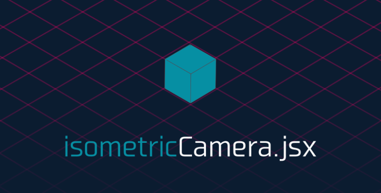 アイソメトリックビューを簡易的に実現するスクリプト「isometricCamera.jsx」 | SHADECO